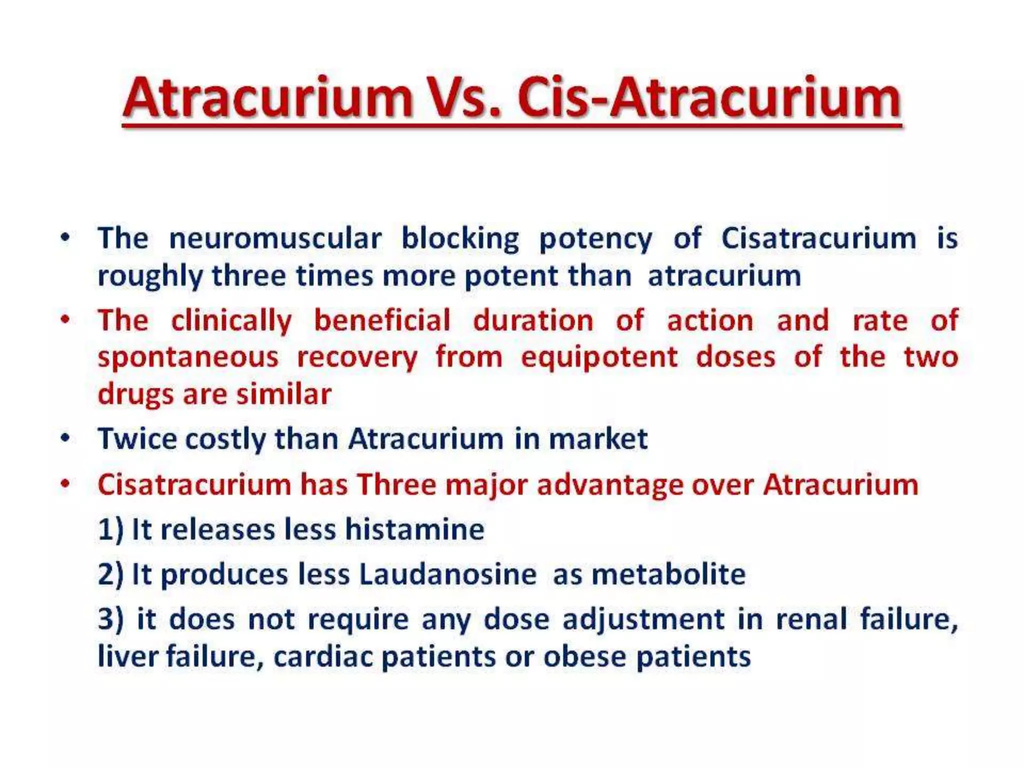 Cis atracurium A to Z by tushar chokshi | PPTX