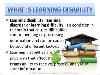 LEARNING DISABILITY | PPTX