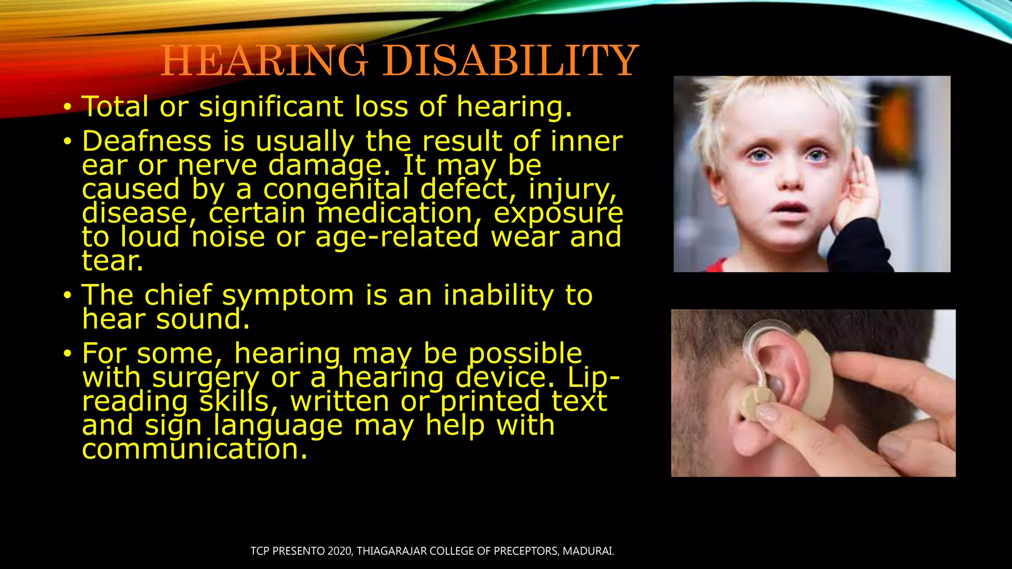 UNDERSTANDING THE DISABILITY | PPTX