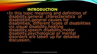 UNDERSTANDING THE DISABILITY | PPTX