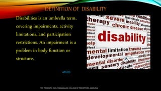 UNDERSTANDING THE DISABILITY | PPTX