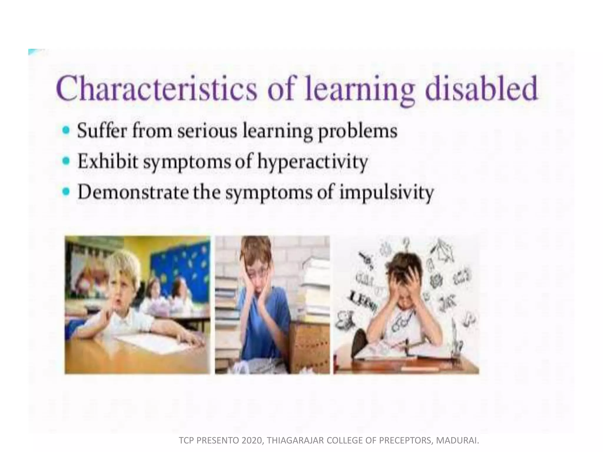 UNDERSTANDING THE LEARNING DISABILITIES | PPT