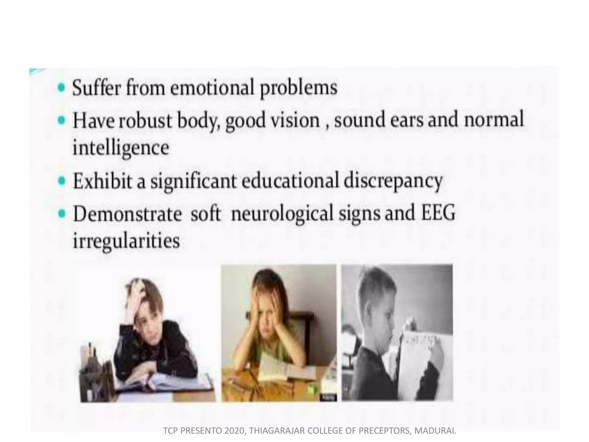 UNDERSTANDING THE LEARNING DISABILITIES | PPT