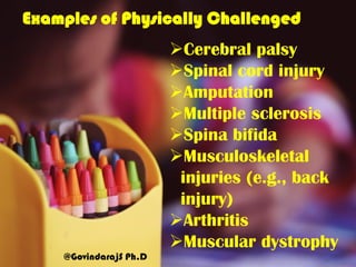 Creating an Inclusive School - Unit 1 Understanding the Disability – 3 ...