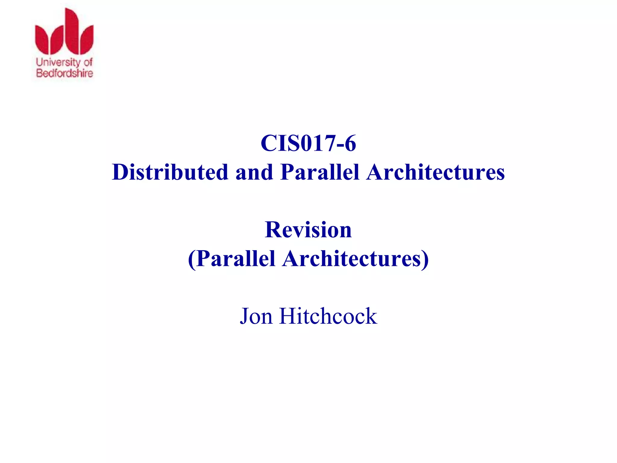 Cis017 6 revision-parallel_2015 | PPTX