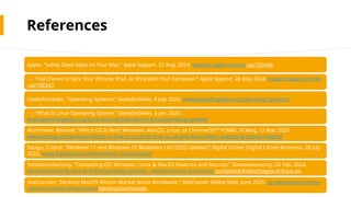 Battle of the Operating Systems - Windows vs MacOS vs Linux | PPTX