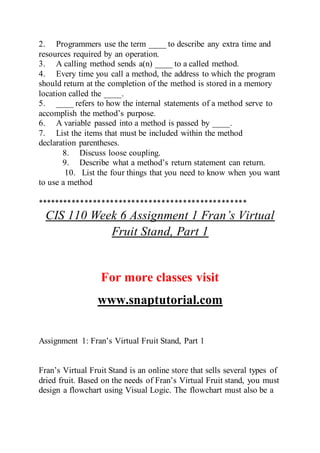 CIS 110 Exceptional Education - snaptutorial.com