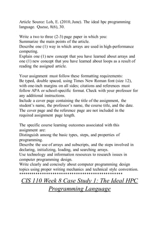 CIS 110 Exceptional Education - snaptutorial.com