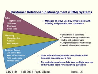 Cis110 lecture 01 intro to is | PPT | Computing | Technology & Computing