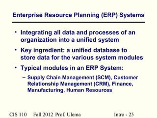 Cis110 lecture 01 intro to is | PPT | Computing | Technology & Computing