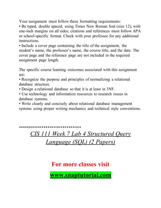 Cis 111 Education Redefined - snaptutorial.com