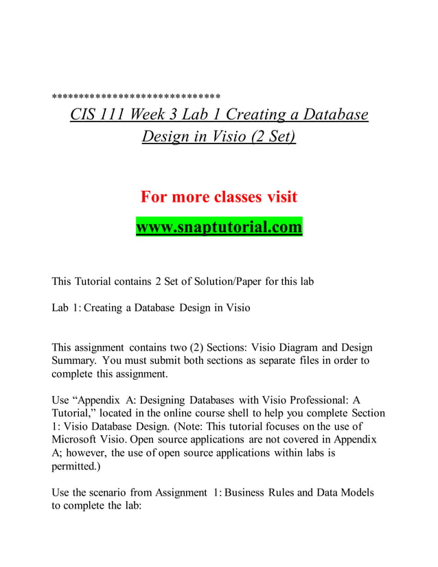 Cis 111 Education Redefined - snaptutorial.com