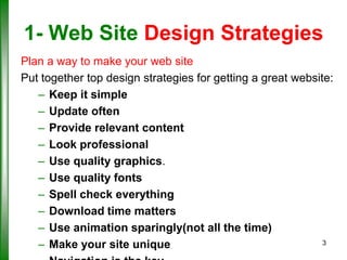 CIS1203 Web Design Principles - Part 1 | PPTX | Web Development | Internet