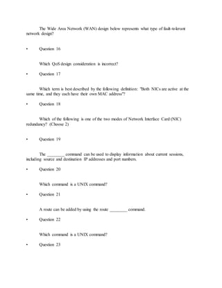 Cis175 final exam all possible questions | DOCX