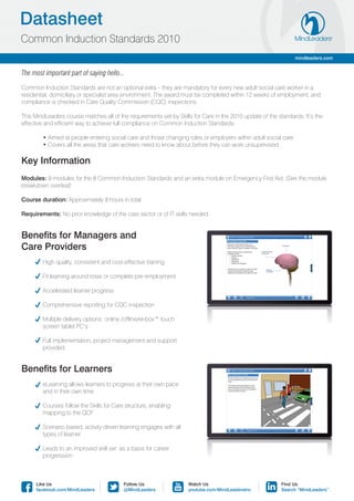 Common Induction Standards | PDF