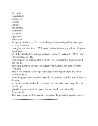 Cis 217/tutorialoutlet | DOC | Web Design and HTML | Internet