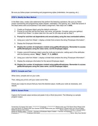 Cis247 a ilab 3 overloaded methods and static methods variables | PDF