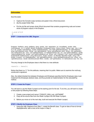 Cis247 a ilab 4 composition and class interfaces | PDF