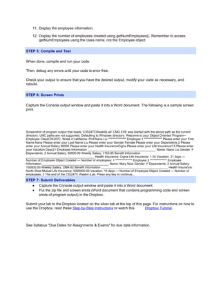 Cis247 a ilab 4 composition and class interfaces | PDF