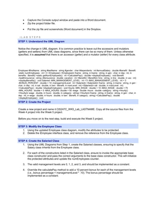 Cis247 i lab 5 inheritance | PDF