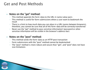 Web Technologies - forms and actions | PPT