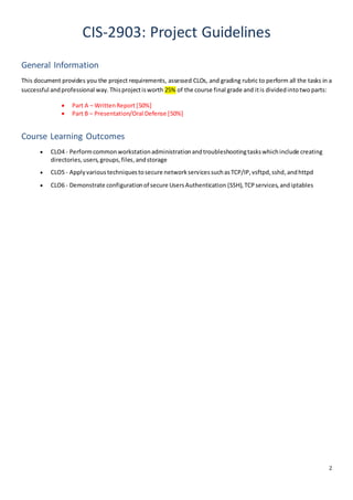 Cis 2903 project -202110 | DOCX