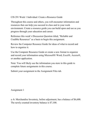 CIS 291 Life of the Mind/newtonhelp.com | PDF