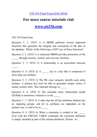 CIS 336 Inspiring Innovation -- cis336.com