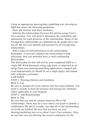 CIS336 Lab 2 The Expanded Entity Relationship DiagramLAB OVERVI.docx