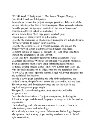 CIS 348 Exceptional Education / snaptutorial.com