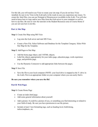 Cis363 week 1 i lab 1 | PDF