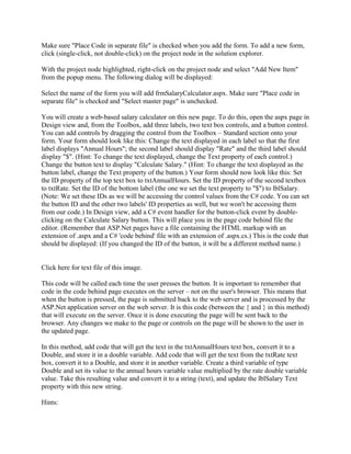 Cis407 a ilab 1 web application development devry university | PDF