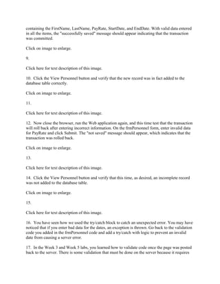 Cis407 a ilab 5 web application development devry university | PDF