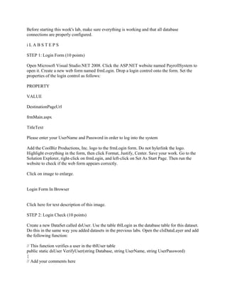 Cis407 a ilab 6 web application development devry university | PDF