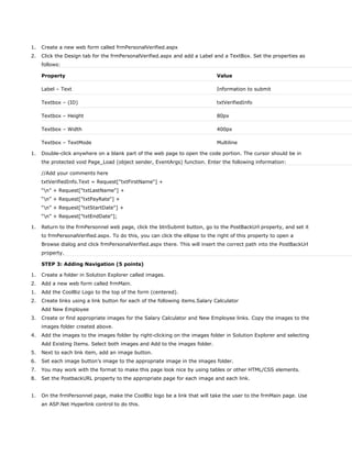 Cis 407 i lab 2 of 7 | DOCX | Web Design and HTML | Internet