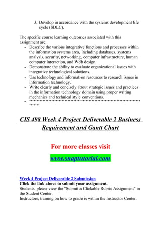 Cis 498 Enhance teaching / snaptutorial.com