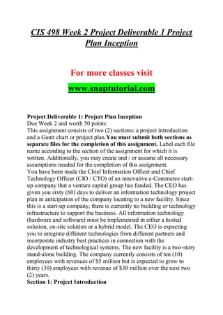 Cis 498 Education Organization-snaptutorial.com