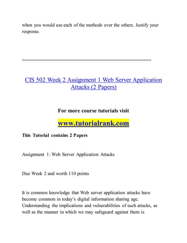 CIS 502 Effective Communication/tutorialrank.com