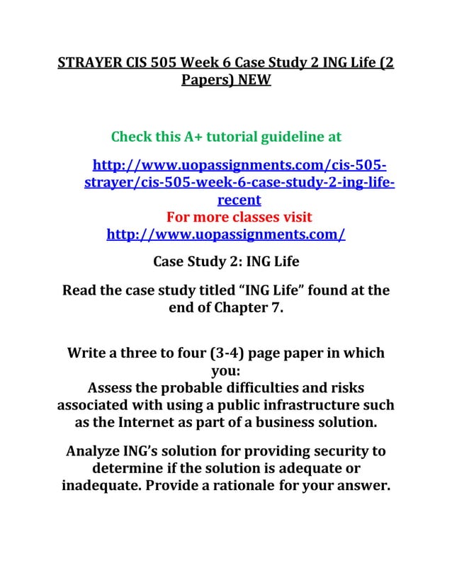 CIS 505 Entire Course NEW | DOCX