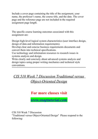 Cis 510 Effective Communication / snaptutorial.com