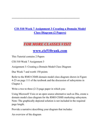 CIS 510 RANK Education Planning--cis510rank.com