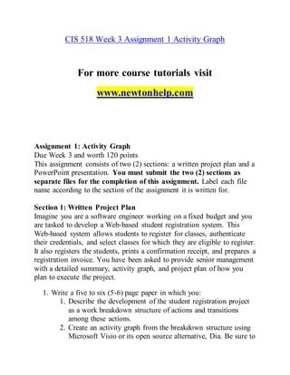 Cis 518 Extraordinary Success/newtonhelp.com | DOCX | Secondary Education | Education