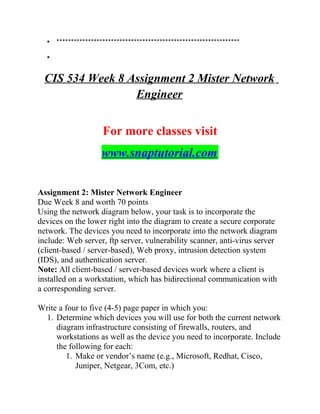 Cis 534 Effective Communication / snaptutorial.com