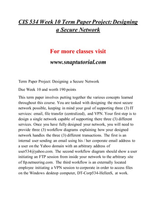 Cis 534 Technology levels--snaptutorial.com
