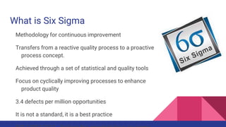 Six Sigma presentation | PPTX