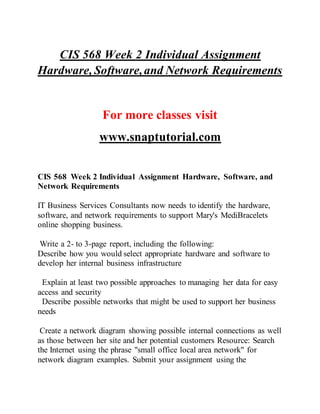 CIS 568 Education Redefined / snaptutorial.com