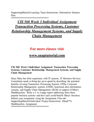 CIS 568 Education Redefined / snaptutorial.com