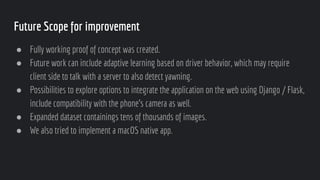 CIS 8395 - Driver Alertness Detection System App | PDF