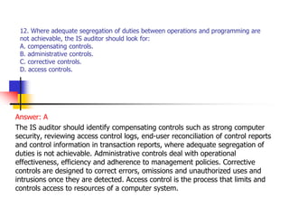 CISA exam 100 practice question | PPTX