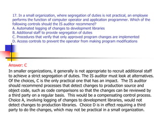 CISA exam 100 practice question | PPTX